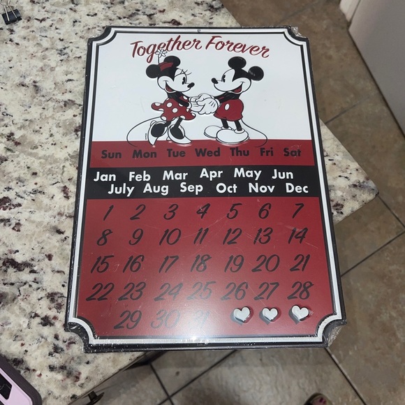 Disney | Wall Decor | Disney Metal Calendar | Poshmark